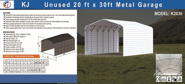 2025 KJ K2030 20 ft x 30 ft (Unused) | Ritchie Bros. Auctioneers