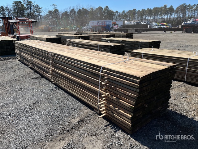 Quantity of (56) Surplus 2 in x 10 in x 24 ft Pressure Treated Lumber ...