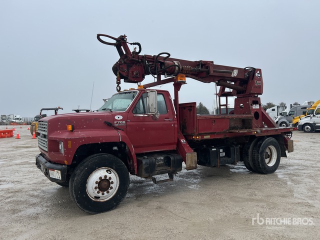 Pitman P42 MH on 1993 Ford F-700 4x2 Digger Derrick Truck | Ritchie ...