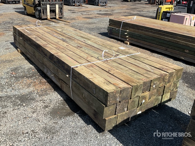 Quantity of (24) Surplus 6 in x 6 in x 12 ft Pressure Treated Lumber ...