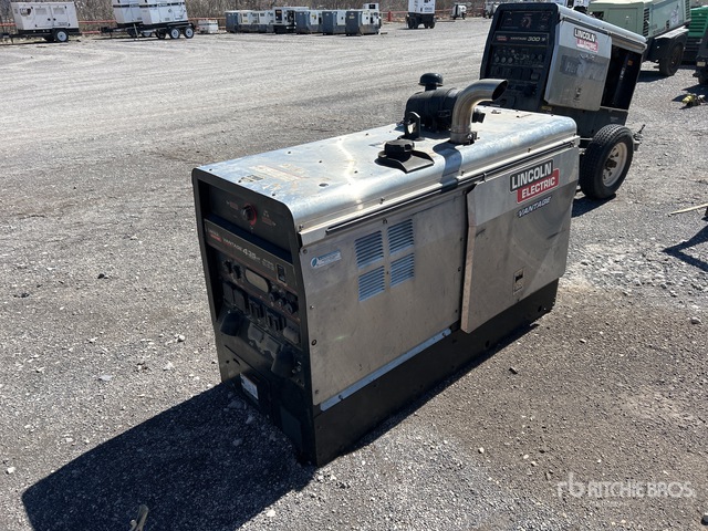 Lincoln Vantage 435HP 400 A Skid-Mounted Stick Engine Driven Welder ...