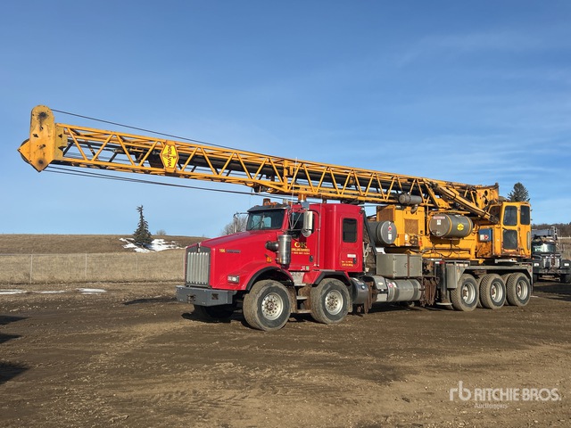 2012 Watson 2500 TM Rathole Rig on 2013 Kenworth T800 10x6 Twin-Steer ...