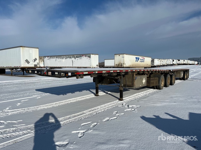 2014 Doepker 32 ft Tri/A Super B-Train Lead Flatbed Trailer | Ritchie ...