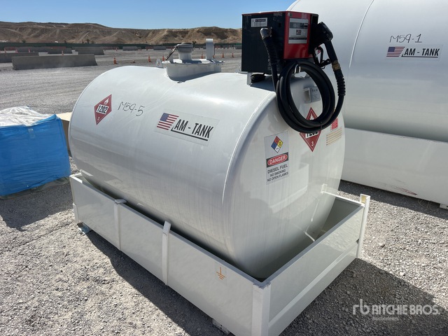 2025 AM Tank 600 600 gal Skid Mounted Steel Fuel Tank (Unused ...