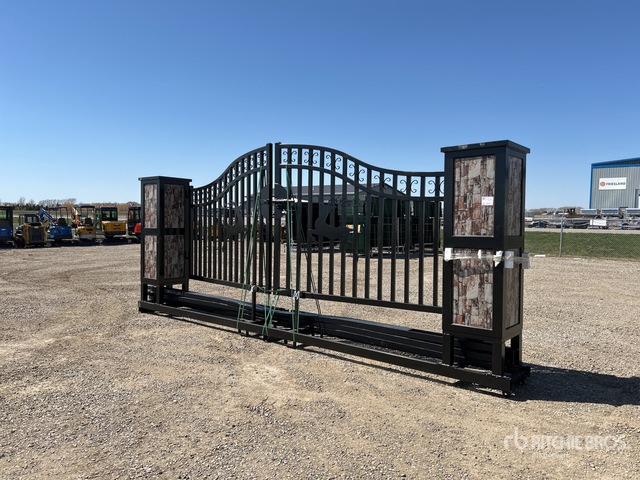 Suihe NFG-20FGP-E 20 ft Wrought Iron Bi-Parting Driveway Gate (Unused ...