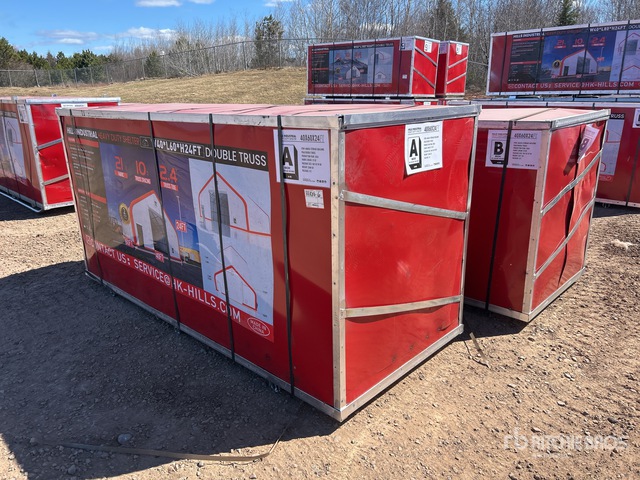 2025 HIlls Industrial 604024 40 ft x 60 ft x 24 ft Storage Building ...
