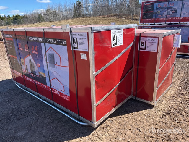 2025 HIlls Industrial 604024 40 ft x 60 ft x 24 ft Storage Building ...