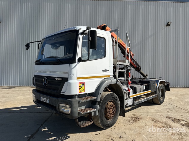2007 Mercedes-Benz Axor 1829 4x2 Chassis Cabine Avec Grue W/Crane Cab ...