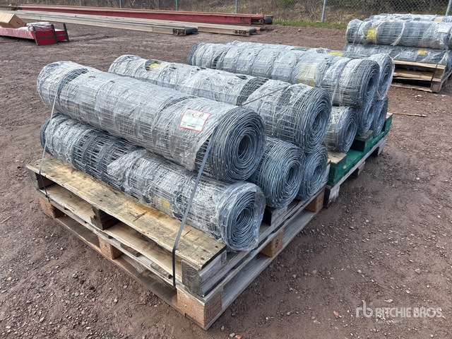 Quantity of (10) 2025 BYT FFC762 330 ft x 4 ft Galvanized Farm Fencing ...
