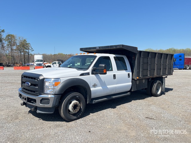 2016 Ford F 450 Xl 4x2 Crew Cab Dump Truck Ritchie Bros Auctioneers