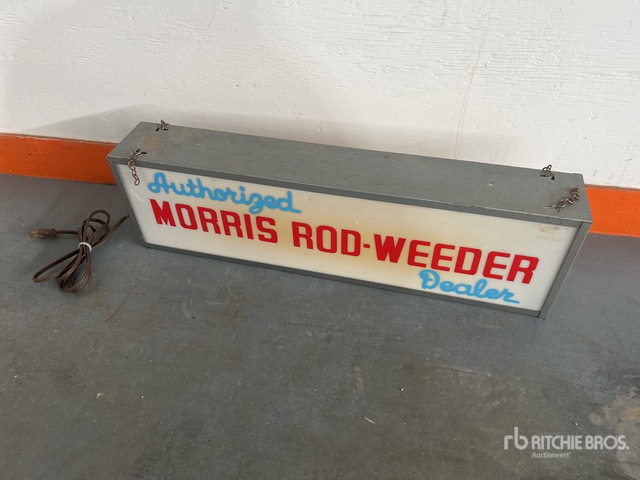 28 in Morris Rod-Weeder Dealer Light Up Sign | Ritchie Bros. Auctioneers