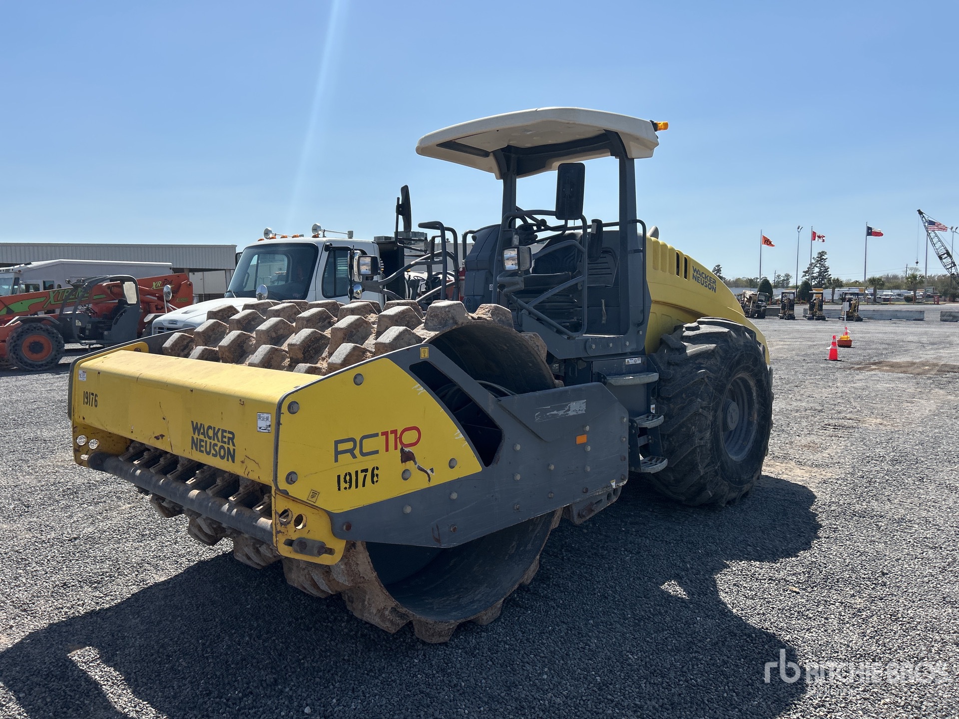 2018 Wacker Neuson RC110 Padfoot Drum Compactor | Ritchie Bros. Auctioneers
