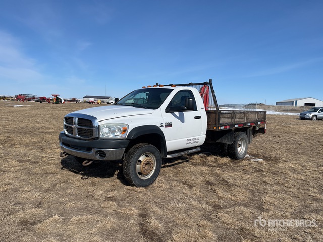 Maxilift 160 2970 lb Knuckle Boom on 2008 Dodge SLT 4x2 Flatbed Truck ...