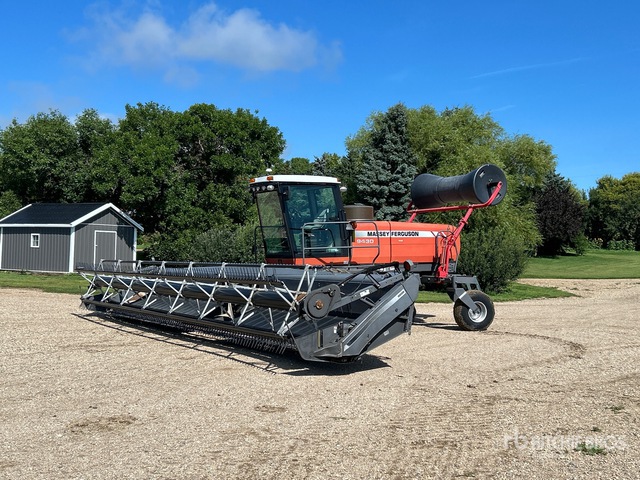 2007 Massey Ferguson 9430 36 ft Swather Windrower | Ritchie Bros ...