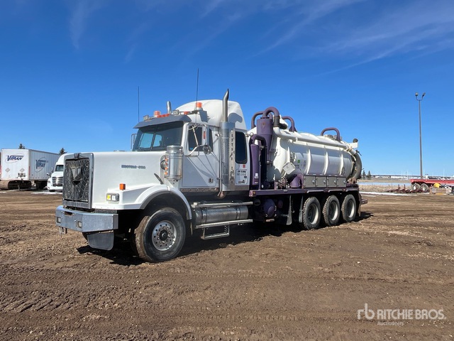 2008 Custom Vac on 2009 Western Star 4900 8x6 Sleeper Vacuum Tanker ...