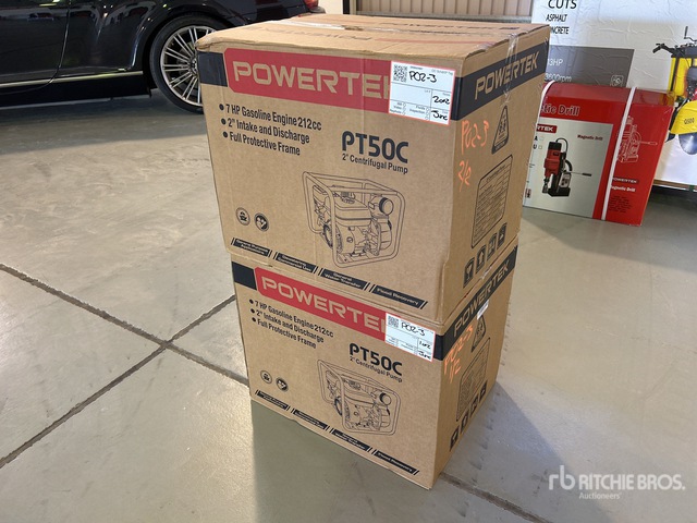 Quantity of (2) Powertek PT50C Water Pump (Unused) | Ritchie Bros ...