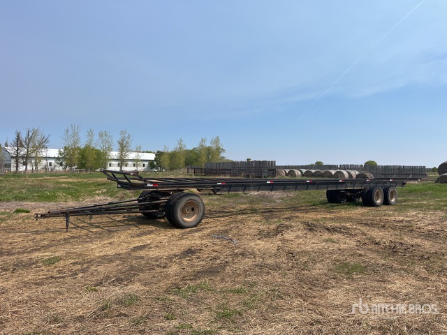 Custom Built 55 ft T/A Bale Hay-Rack Flatbed Trailer | Ritchie Bros ...