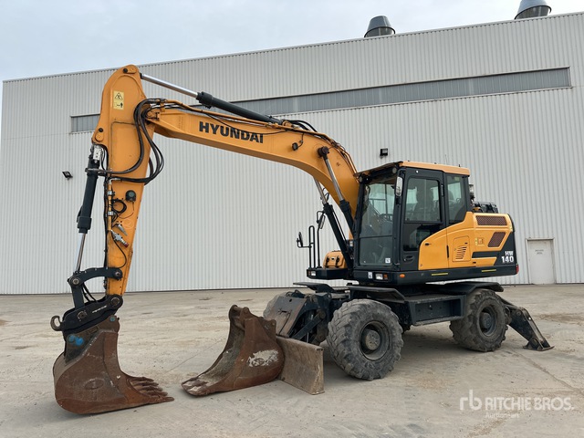 2018 Hyundai HW140 Pelle Sur Pneus Wheel Excavator | Ritchie Bros ...