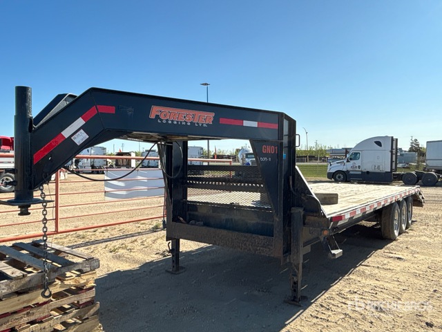 2003 Double A 26 ft Tri/A Gooseneck Equipment Trailer | Ritchie Bros ...