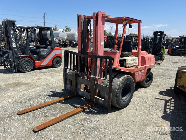 1985 Toyota FD45 Pneumatic Tire Forklift | Ritchie Bros. Auctioneers