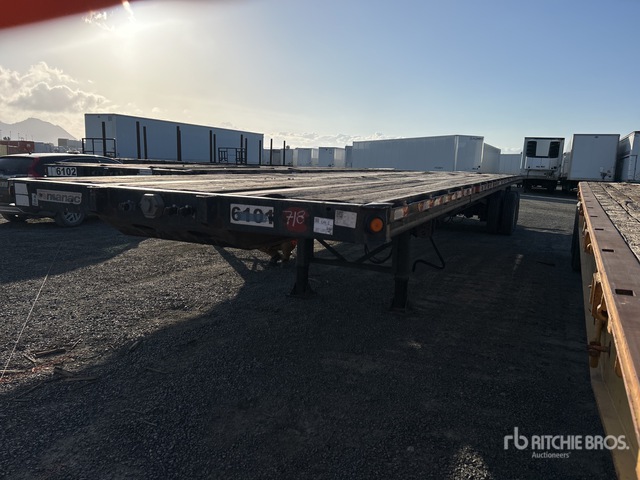 2003 Manac 12248902 T/A 48 ft - 80 ft Extendable Flatbed Trailer ...