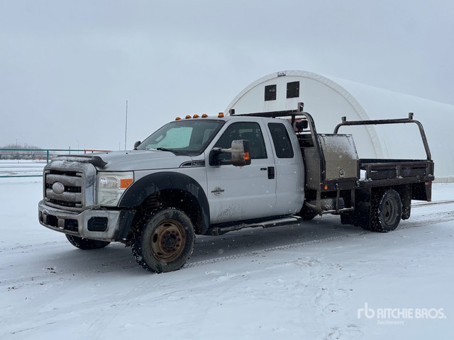 2011 Ford F-450 XLT 4x4 Extended Cab Flatbed Truck | Ritchie Bros ...