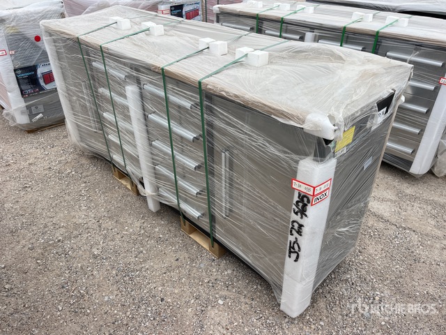Steelman 7FT-10D-2 7 ft 10-Drawer Stainless Steel Workbench (Unused ...