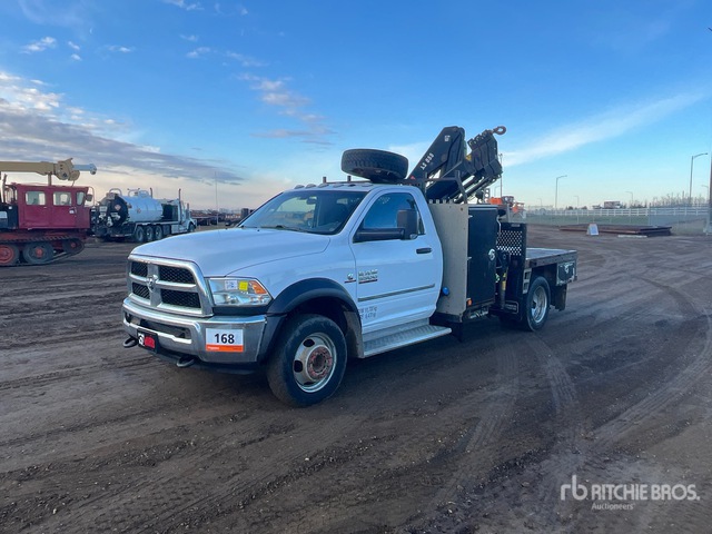 2018 Hiab 055-D3-CLX 1580 kg Articulated Boom on 2018 Ram 5500 4x4 Boom ...