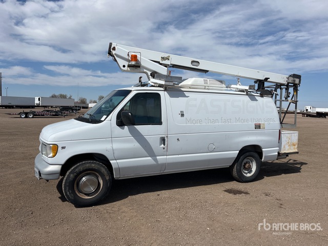 Telsta A-28D 34 ft on 1997 Ford E-350 4x2 Van Mounted Aerial Lift ...