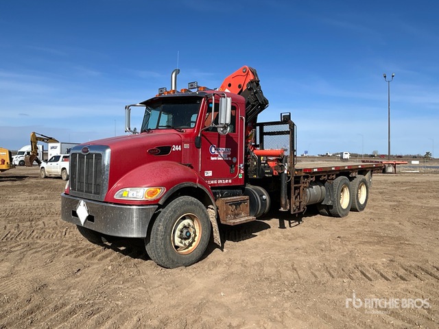 2011 Palfinger PK18500 Knuckle Boom on 2012 Peterbilt 348 6x4 Boom ...