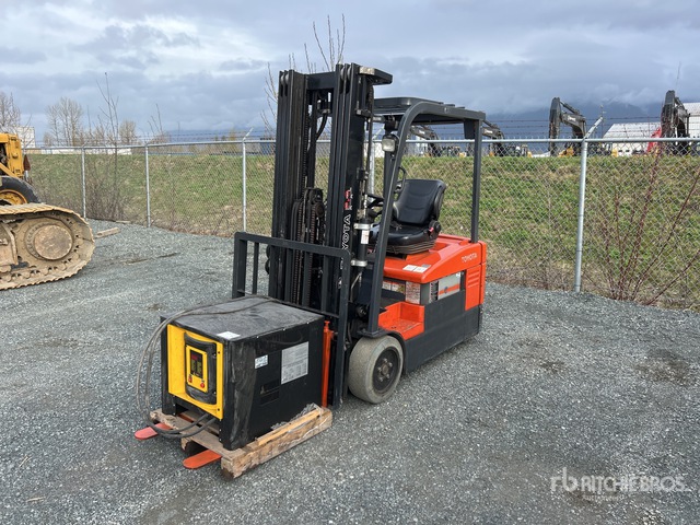 2007 Toyota 7FBEHU18 2500 lb Electric Forklift | Ritchie Bros. Auctioneers