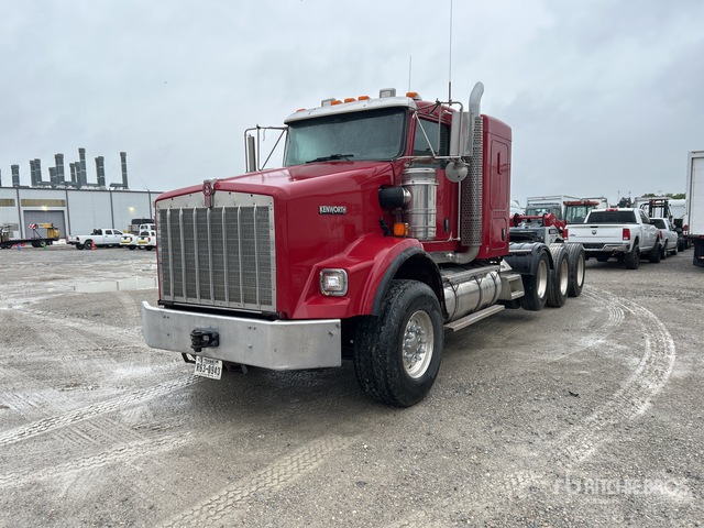 2014 Kenworth T800 Wide Hood 8x4 Heavy Haul Tri/A Sleeper Truck Tractor ...