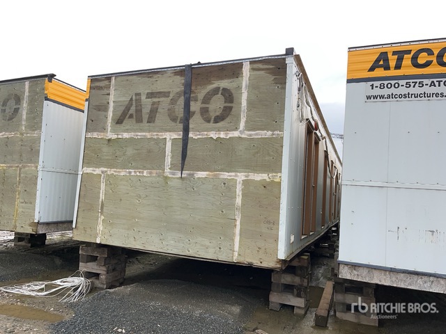 Atco 55 ft x 12 ft 7 Person Skid-Mounted Sleeper Unit Wellsite ...