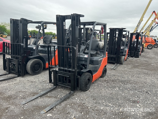 2017 Toyota 8FGU18 2750 lb Cushion Tire Forklift | Ritchie Bros ...