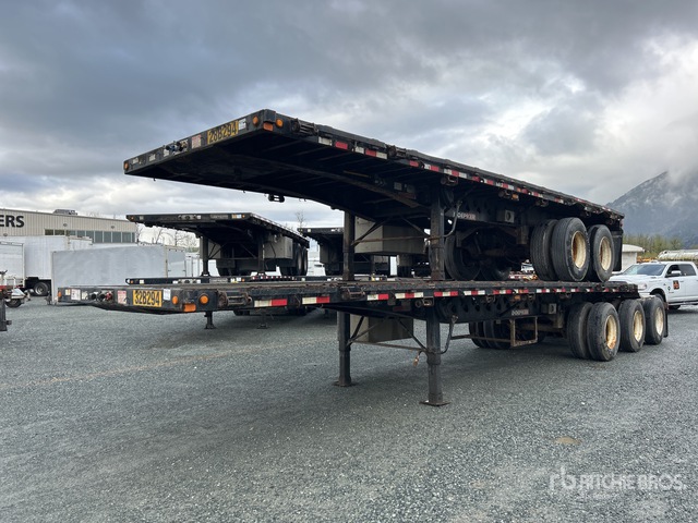 2016 Doepker 32 ft Tri/A Super B-Train Lead Flatbed Trailer | Ritchie ...