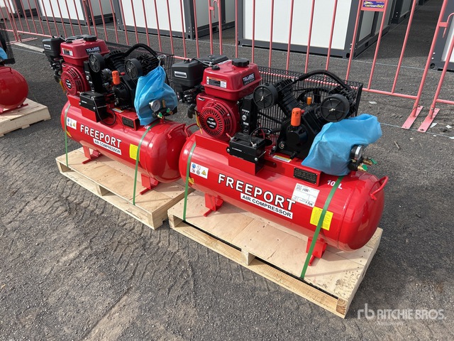 Quantity of (2) Freeport 100 L Air Compressor (Unused) | Ritchie Bros ...