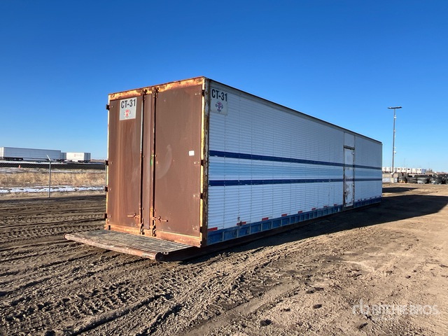 46 ft 6 in x 8 ft 7 in Skid Mounted Trailer Body Tool Crib Container ...