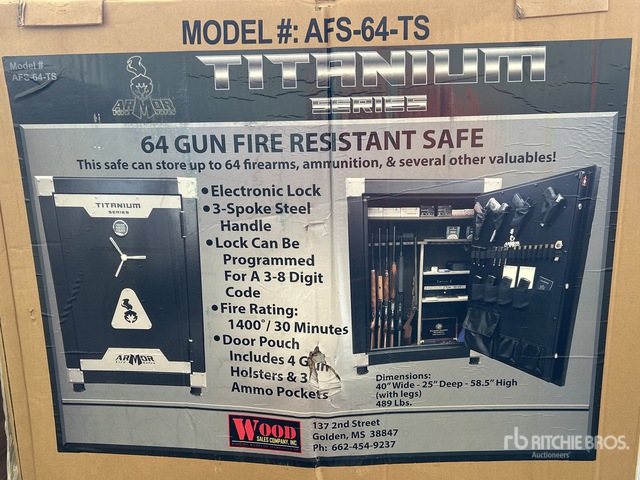 Armor Titanium Series 64 ASF-64-TS Cassaforte per armi da fuoco | Ritchie Bros. Auctioneers