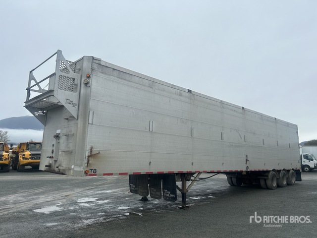 2001 Titan 53 ft x 102 in Tri/A Moving Floor Open-Top Chip Trailer ...