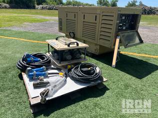 2007 Hanco 30 KVA Diesel Generator w/ Power Distribution Equipment in ...