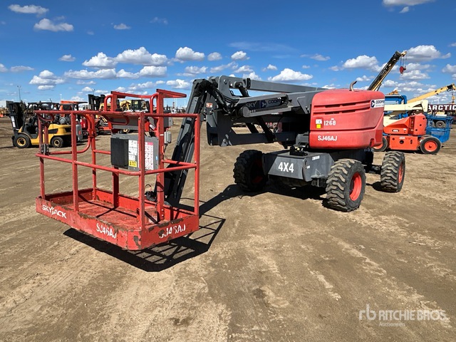 2014 Skyjack SJ46AJ 4WD Dual Fuel Articulating Boom Lift | Ritchie Bros ...