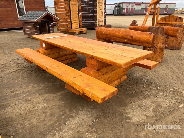 Handcrafted Artistic Type 10 Ft Log Picnic Table | Ritchie Bros ...