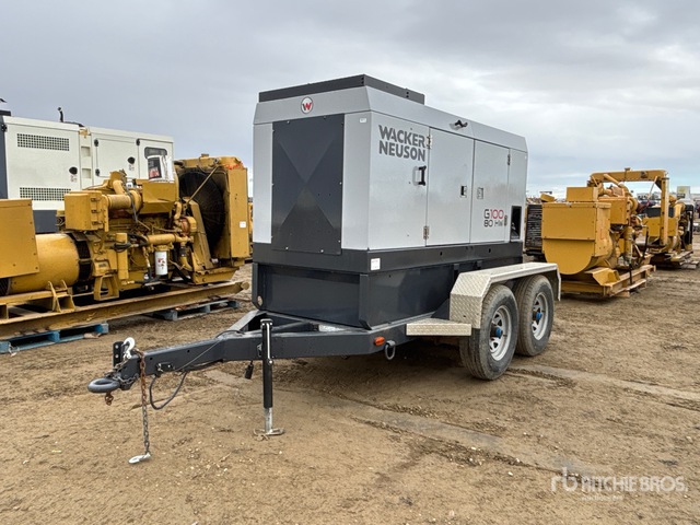 2013 Wacker Neuson G100 80 kW Mobile Generator Set | Ritchie Bros ...