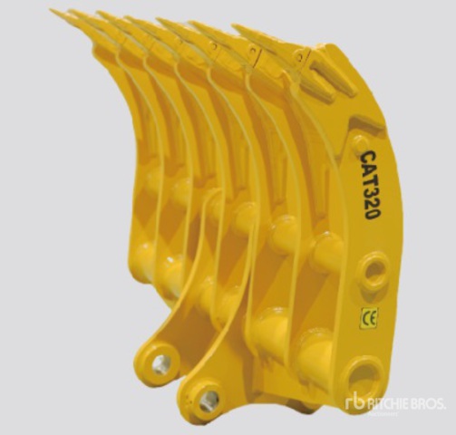 2025 Elephant RAKE32065 65-E 65 in Excavator Rake - Fits Cat 320 / 17 - 24 ton (Unused ...