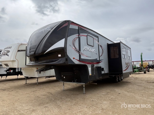 2014 Forest River Vengence 377 42 ft Toy Hauler Travel Trailer ...
