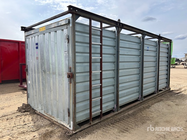 20 ft x 8 ft Skid-Mounted Galvanized Steel Storage Container | Ritchie ...