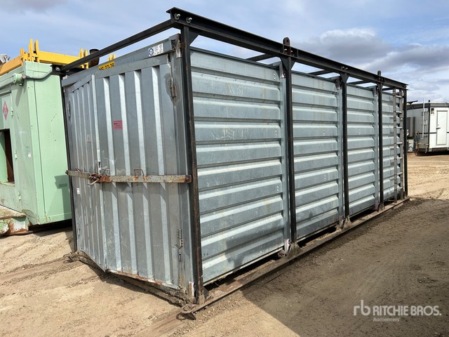 20 ft x 8 ft Skid-Mounted Galvanized Steel Storage Container | Ritchie ...