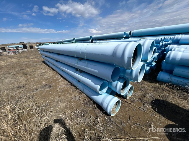 Quantity of (24) 300 mm x 6.1 m DR18 PVC Pipe (Unused) | Ritchie Bros ...