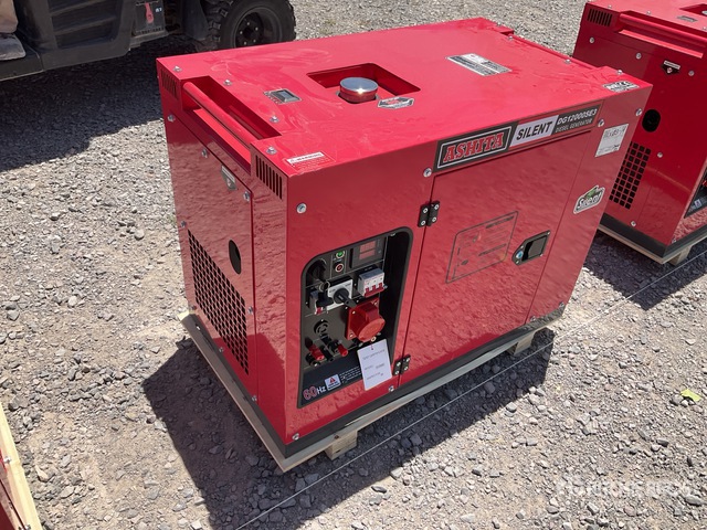 2025 Ashita DG12000SE3 10.5 kVA Skid-Mounted Planta de Luz (Sin Usar ...