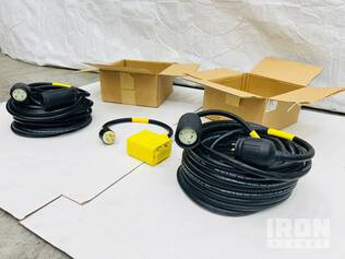 Quantity of (2) 20 Amp Hubbell Twist Lock NEMA L5-20 Power Cords ...